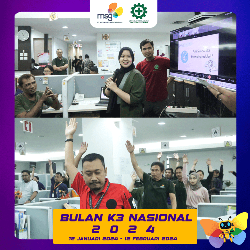 MSG Mengikuti Serangkaian Bulan K3 - msg
